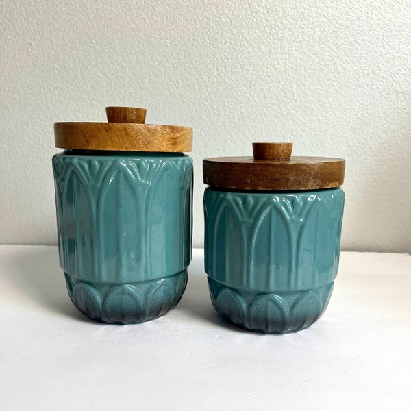 Ceramic Kitchen Canisters - Etsy