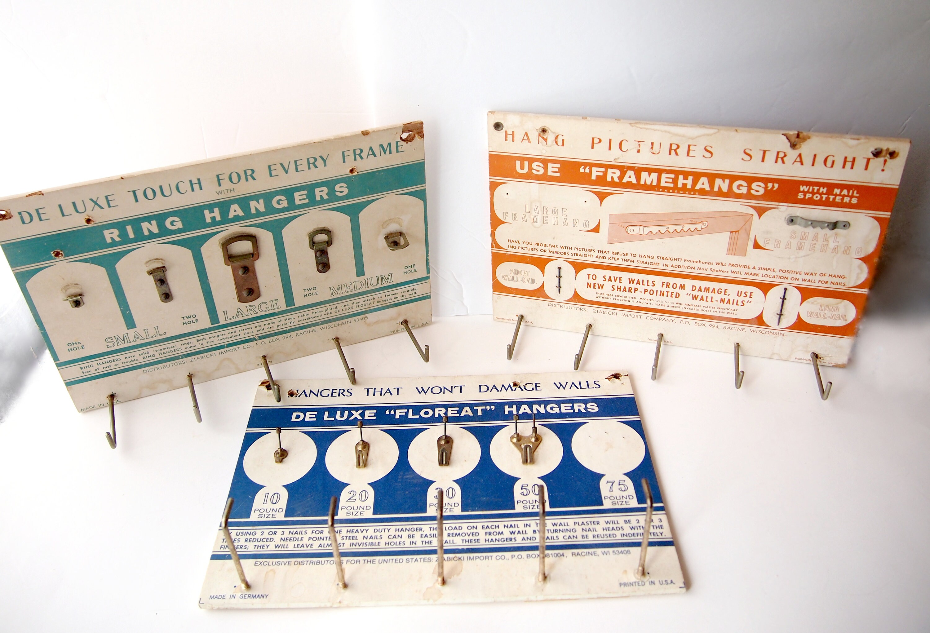 Vintage Hardware Store Sign Aqua Blue and White Advertising - Etsy