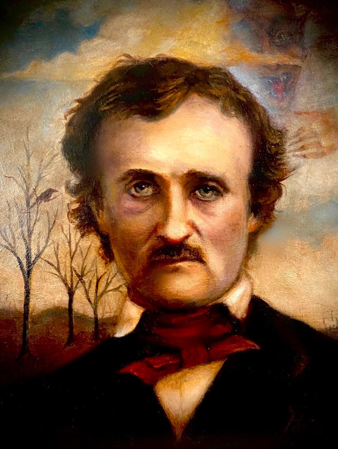 PRINT - Edgar Allan Poe - A Demon in My View - Etsy