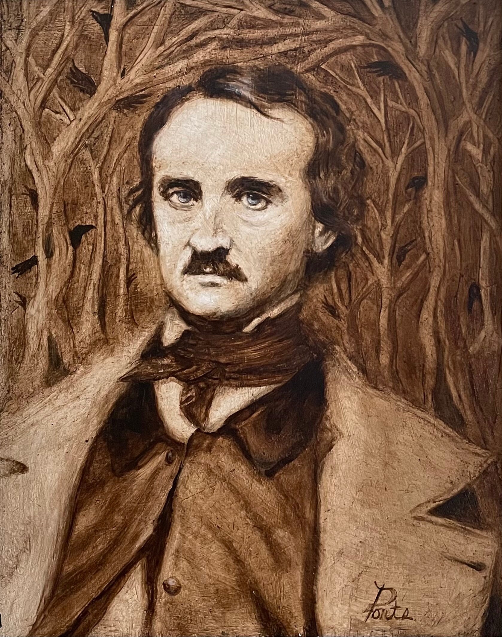 The Forest of Ravens Edgar Allan Poe 8x10 Print by Ponte - Etsy