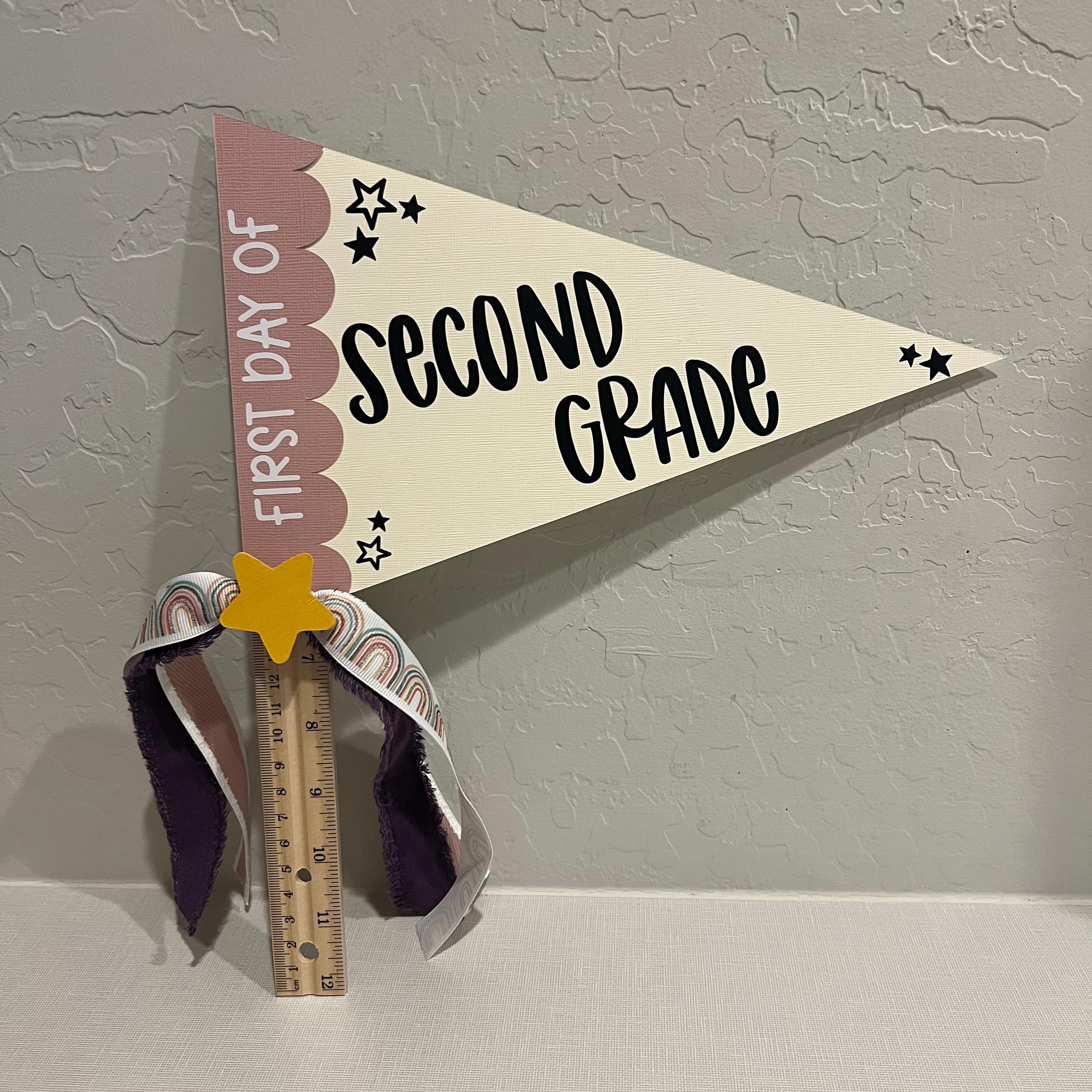 Personalized Back to School Sign - First Day of School Pennant Flag - Etsy