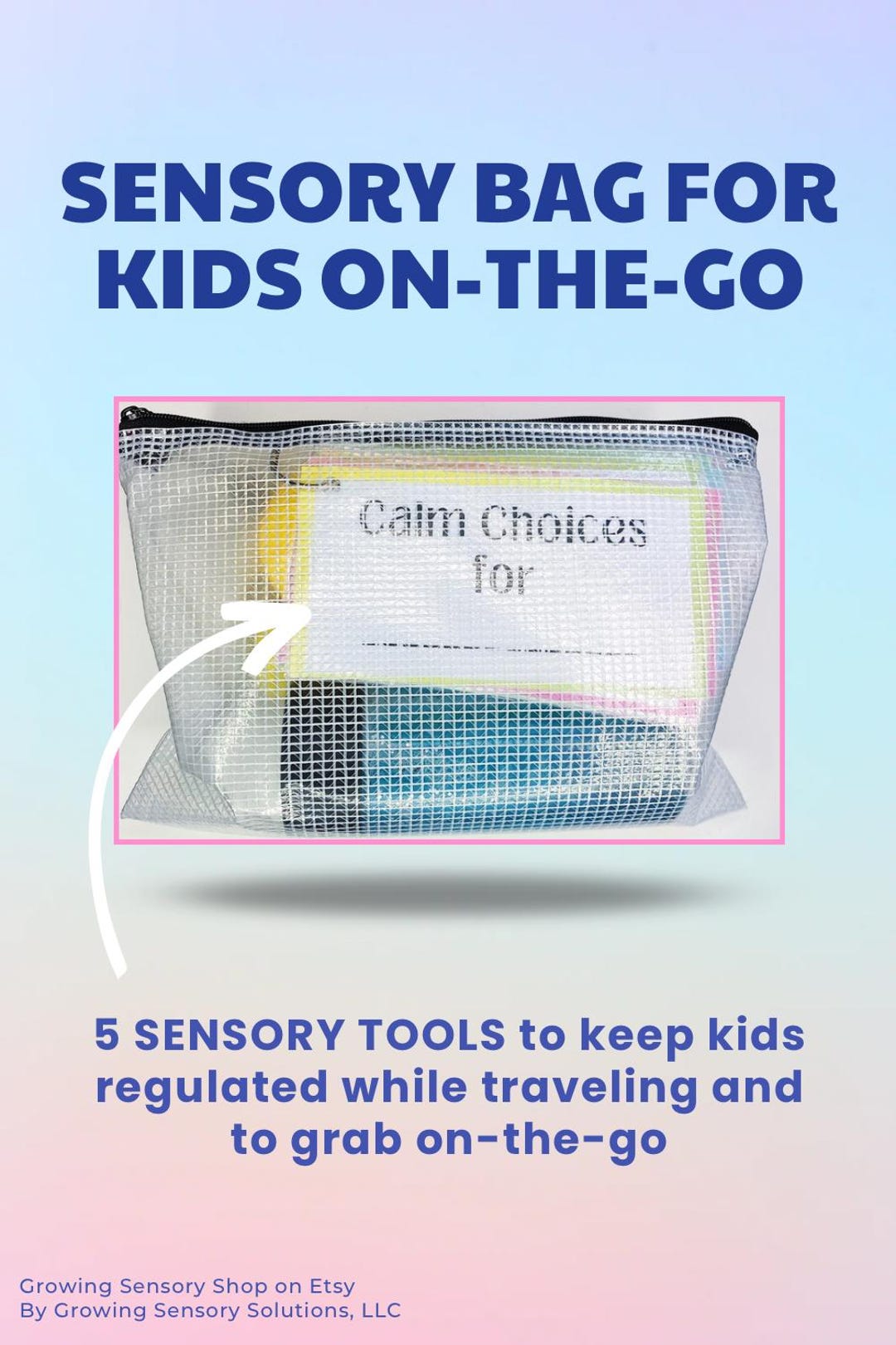 Sensory Bag, Autism Bag, Sensory Kit, Sensory Toys for Traveling ...