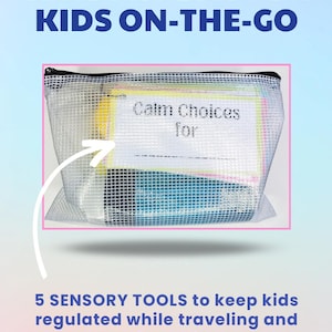 Sensory Bag, Autism Bag, Sensory Kit, Sensory Toys for Traveling ...