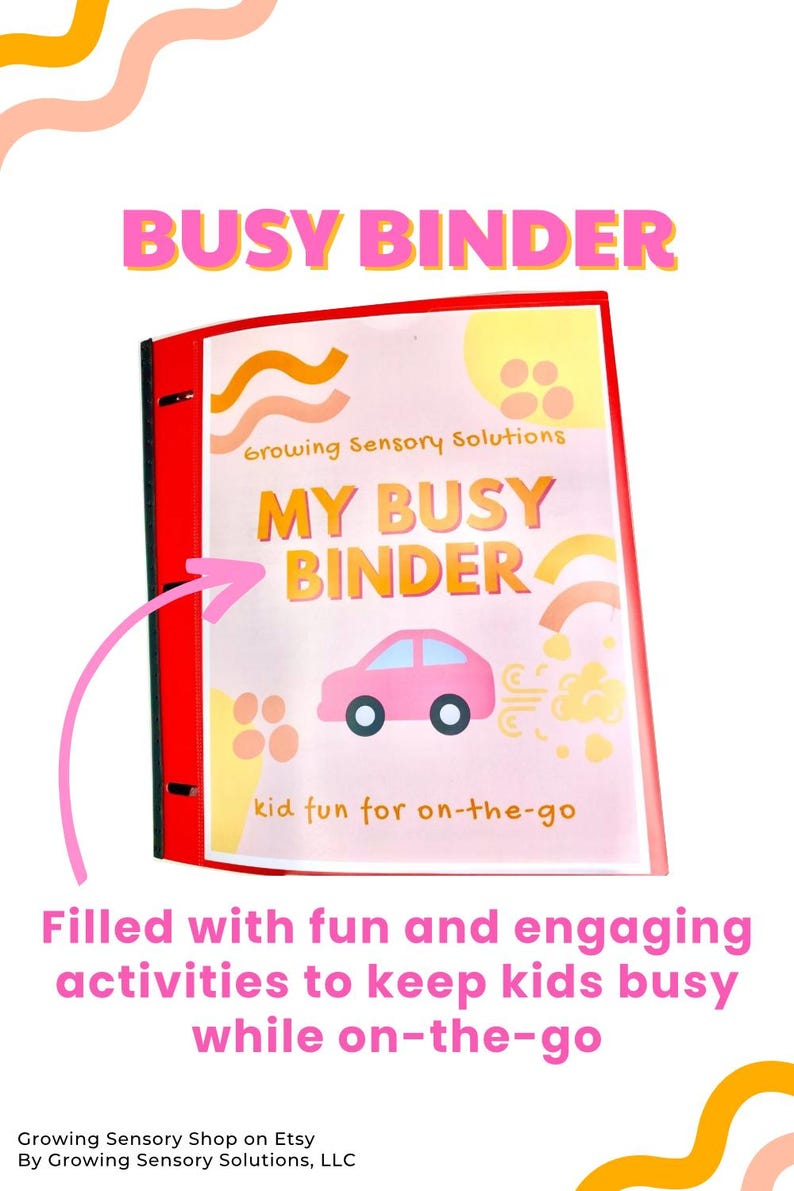 Busy Binder, Airplane Activities for Kids, Road Trip Games, Kids ...