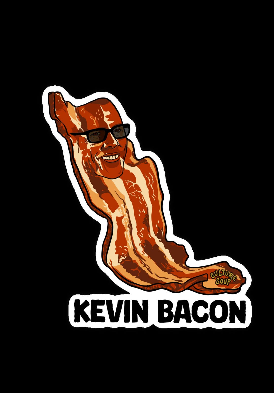 Kevin Bacon Pop Culture Bumper Sticker Decal Funny Pun Gifts for ...