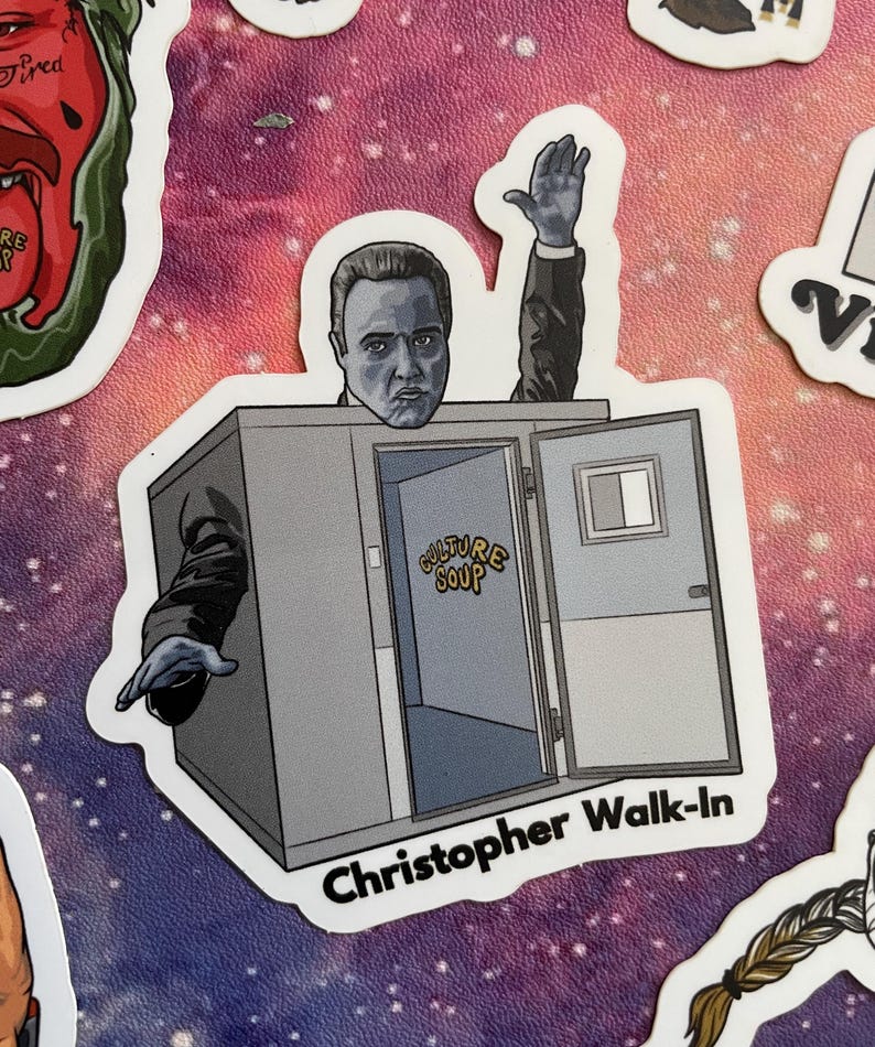 Christopher Walk-in Pun Sticker: Funny Waterproof Vinyl Decal - Etsy