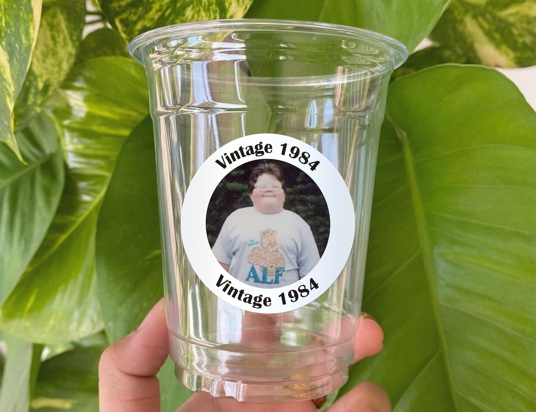 Custom 40th Birthday Cups/personalized Face Birthday Cups/vintage 40th ...