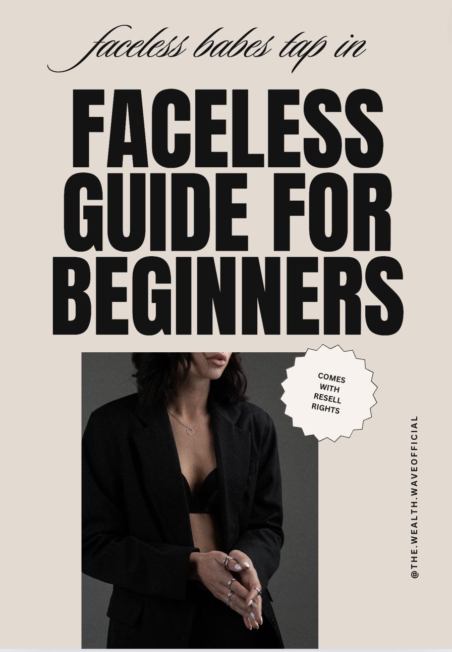 Faceless Guide for Beginners | Instagram Edition - Etsy