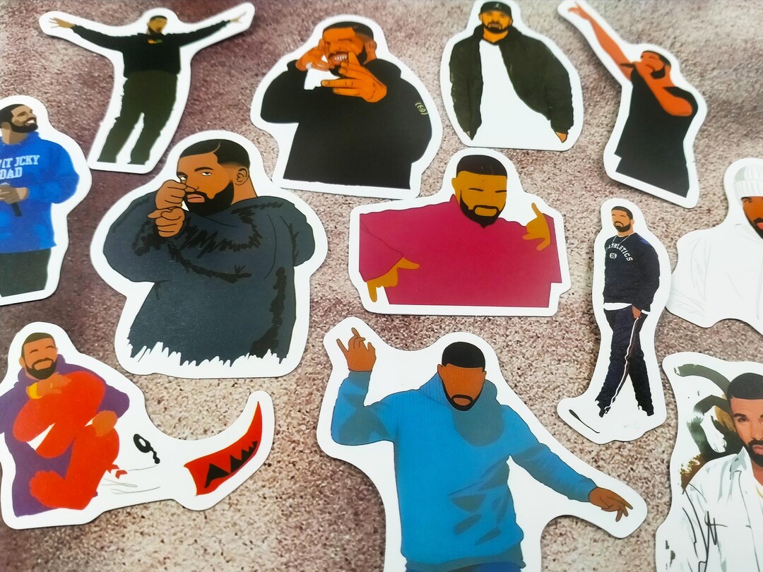 Drake Sticker Pack-drake Rapper Stickers-drake Star Stickers-water Cup ...
