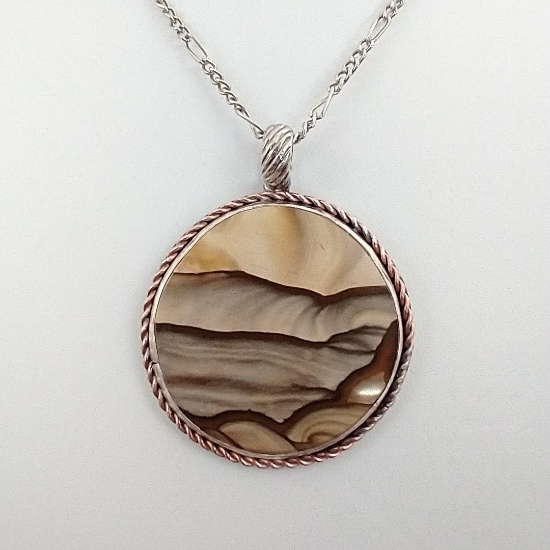 Biggs Picture Jasper Oregon Jasper, Handcrafted Sterling Silver Setting ...