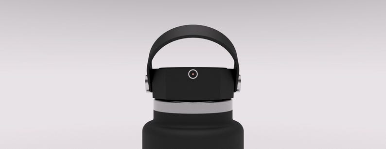 Hydrolog - A Smart Cap That Logs Your Water Intake - Compatible With Hydroflask Wide Mouth Water ...