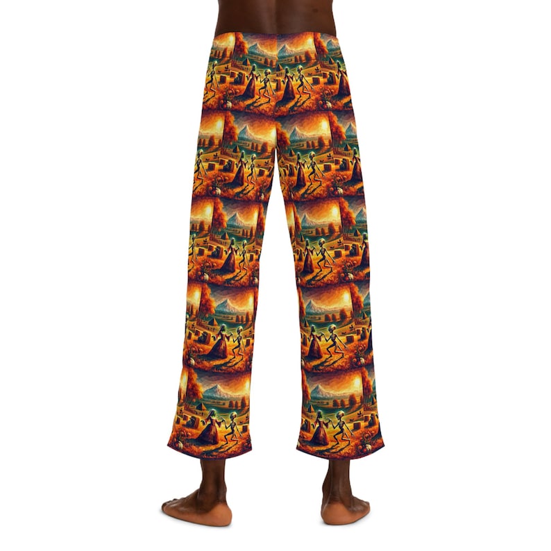 Men's Pajama Pants, Alien Theme, Halloween Thanksgiving Goblins ...