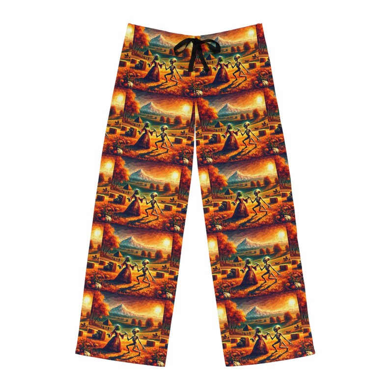 Men's Pajama Pants, Alien Theme, Halloween Thanksgiving Goblins ...