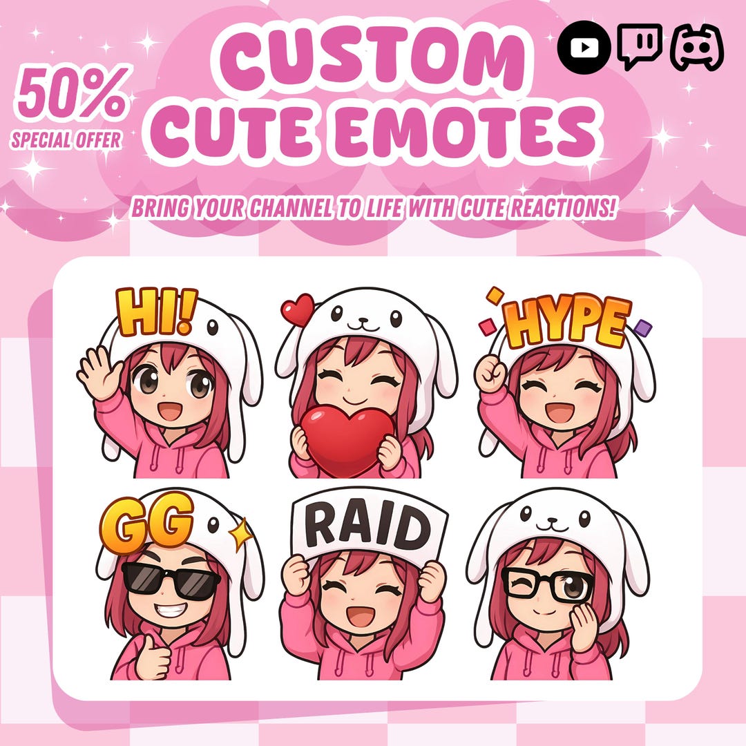 Custom Twitch Emotes or Kick Emotes | Twitch Emotes, Anime | Twitch ...
