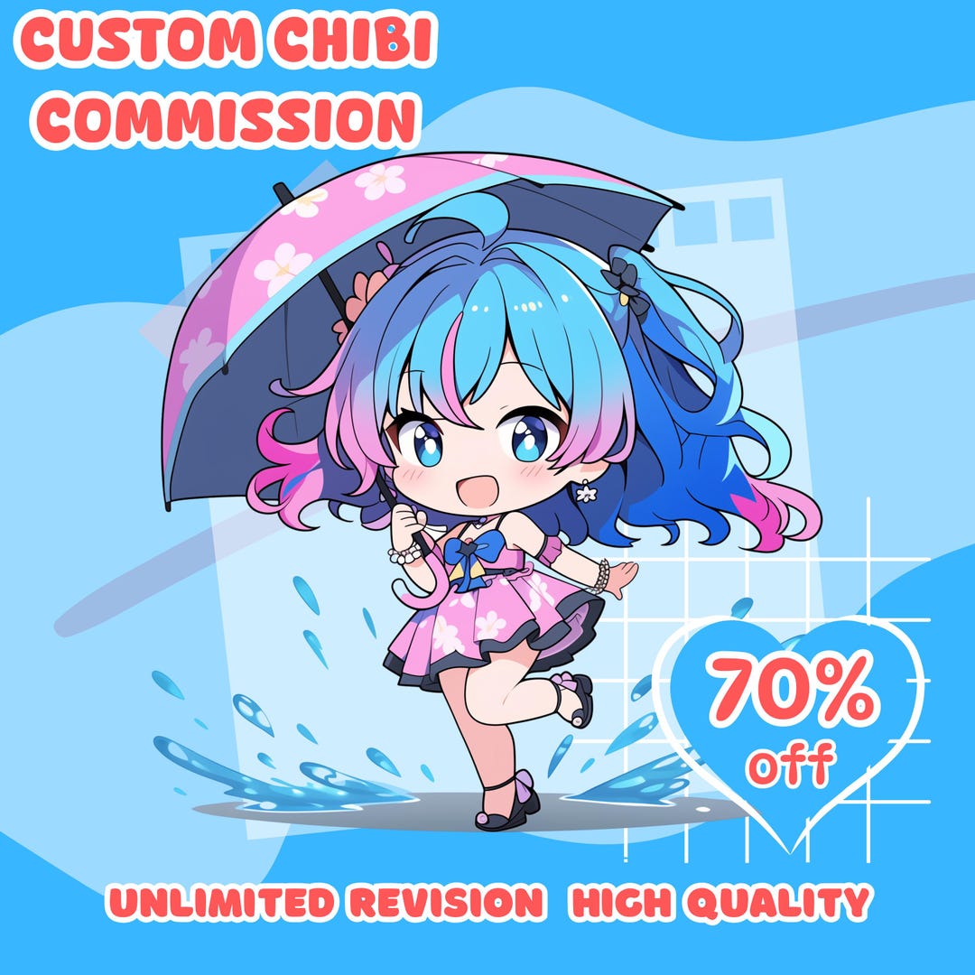 CUSTOM CHIBI | Custom Chibi Anime, Chibi Character, OC, Chibi Emotes ...