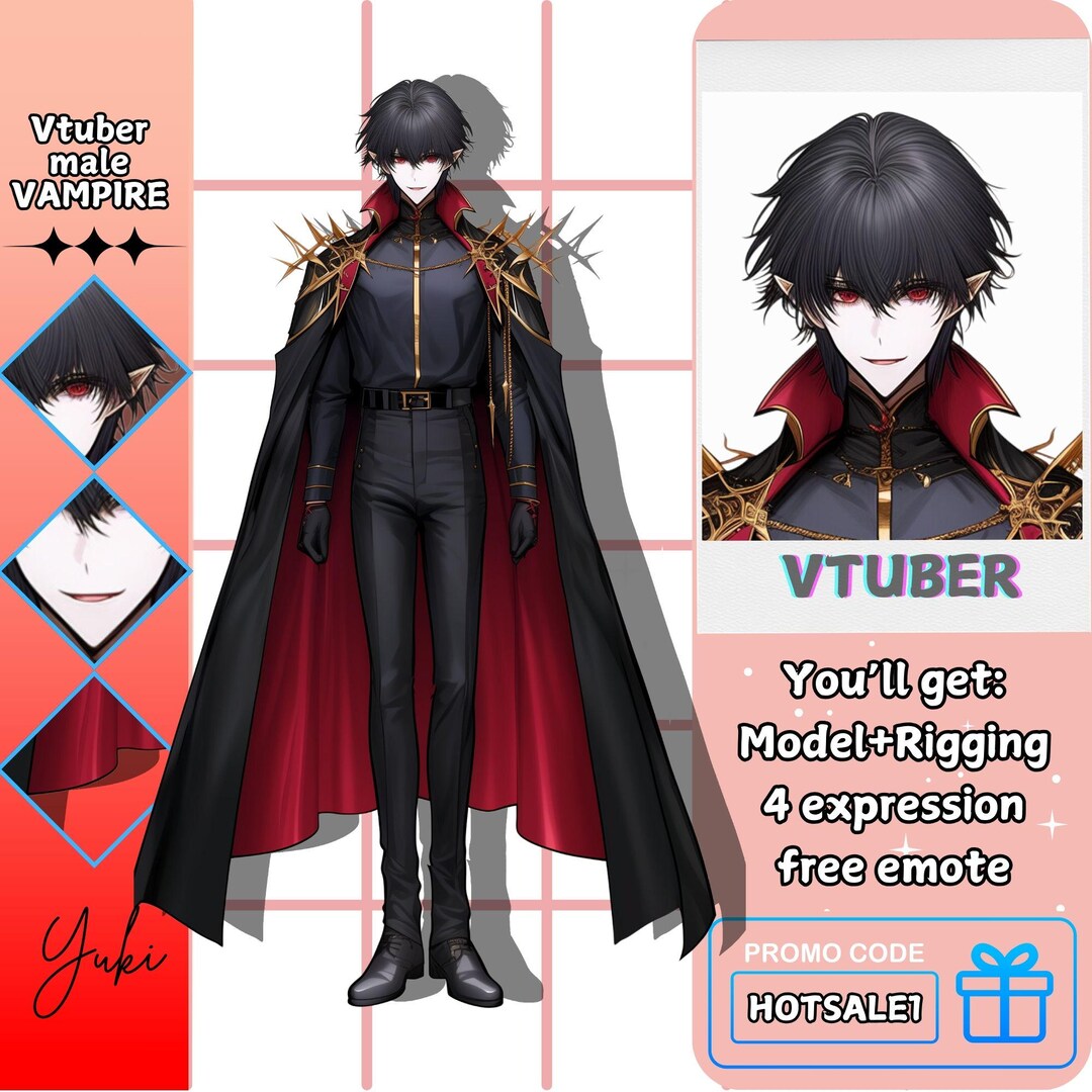 CUSTOM VTUBER Model for Commercial Use Live 2D Vtuber Vtuber Assets ...