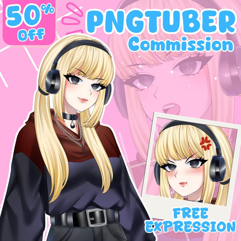 Custom Pngtuber Model | Custom Pngtuber Avatar | Chibi Pngtuber ...