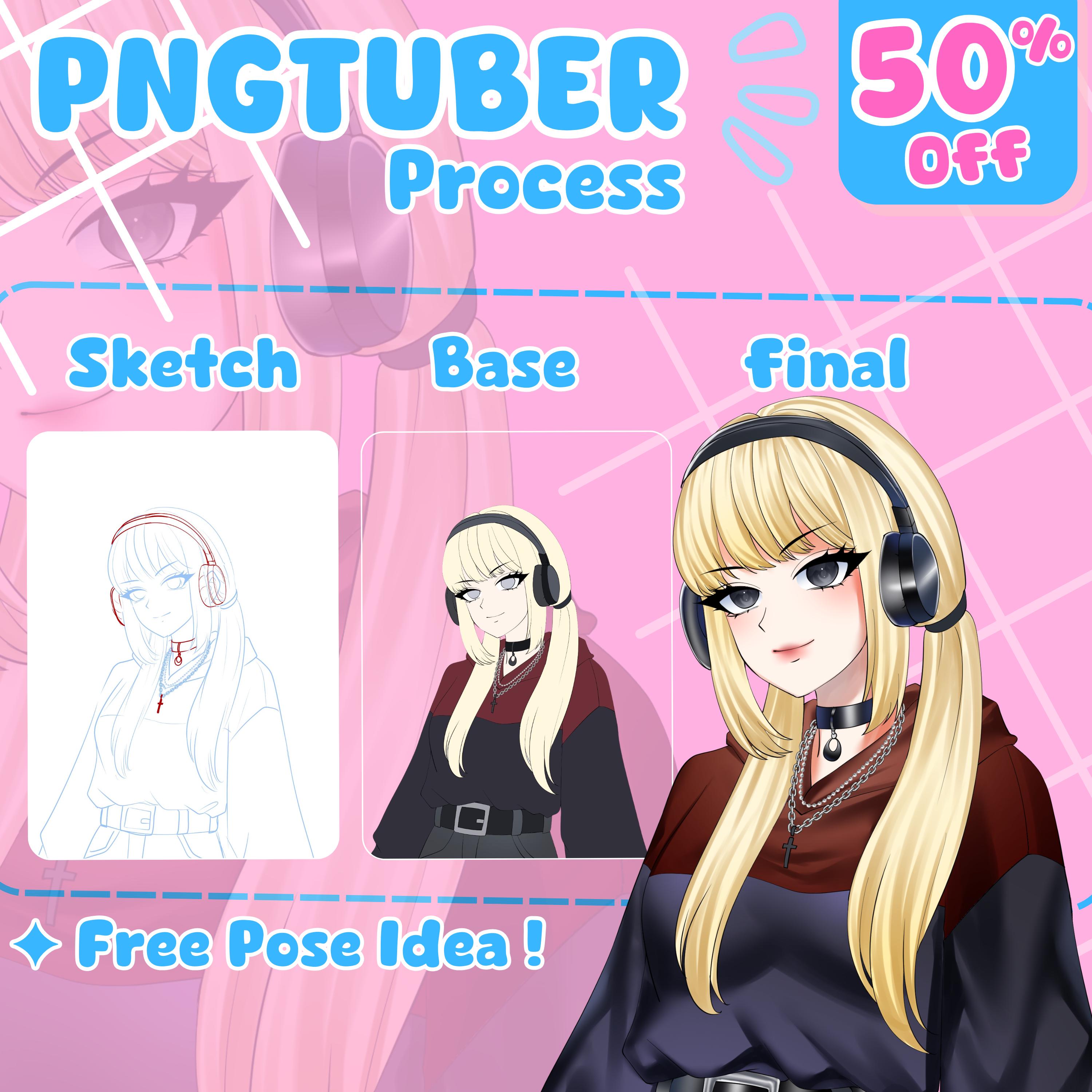 Custom Pngtuber Model | Anime Avatar for Streaming | Vtuber PNG ...