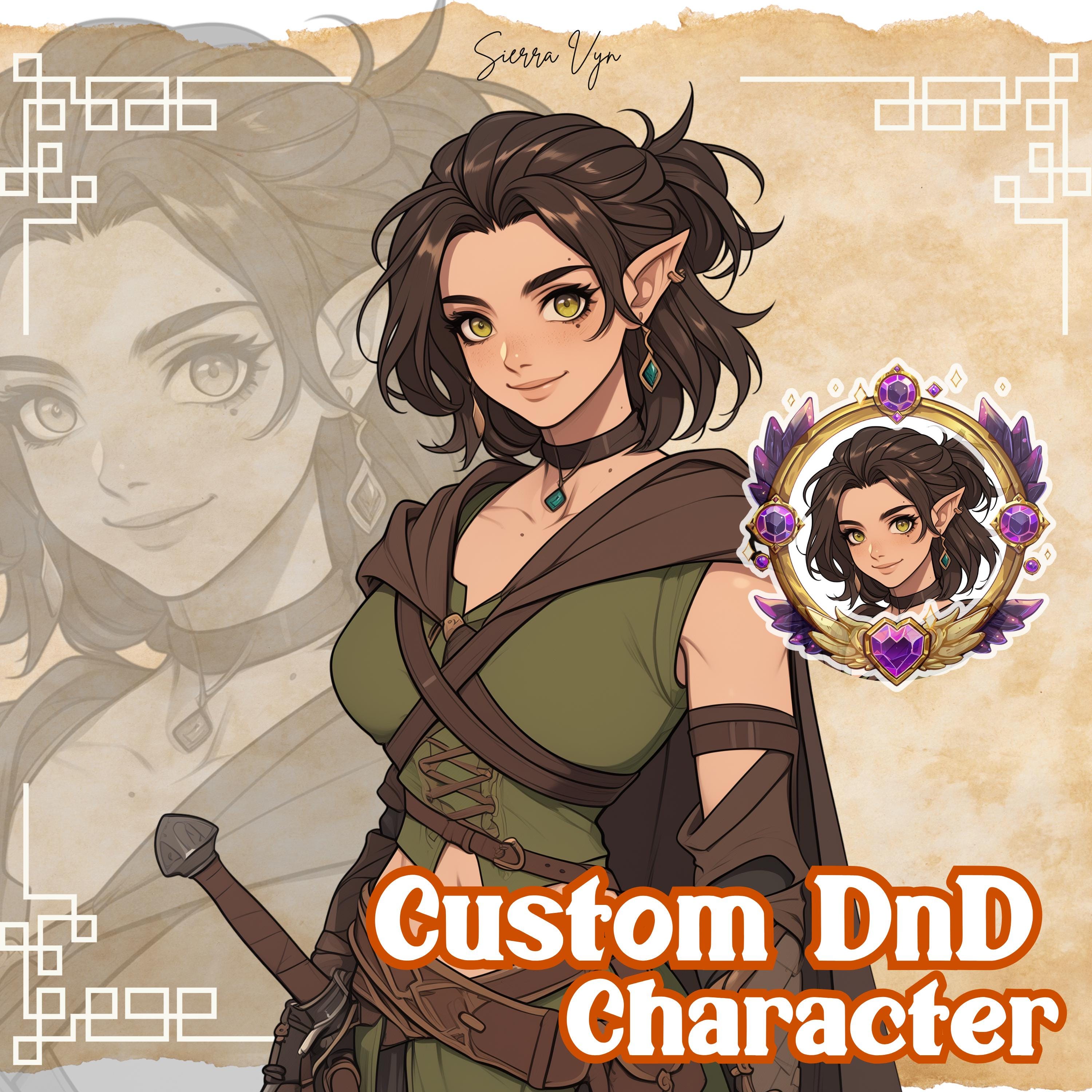 Custom DND Character Art Commission | Personalized D&D Portrait ...