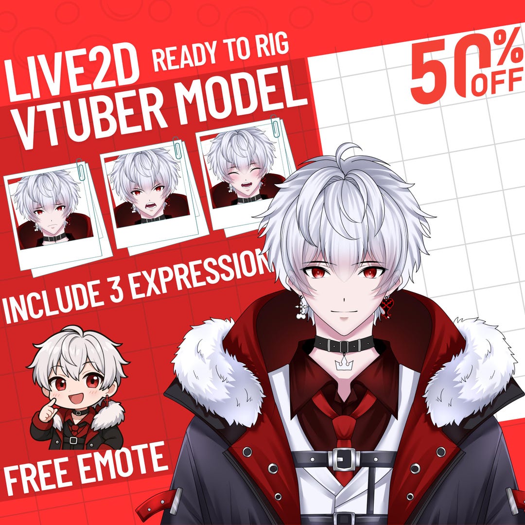 Custom Vtuber Model | Live2d Rigging & Model Design | Premade Vtuber ...