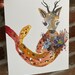 Mermaid Deer Painting Folk Art Print - Etsy