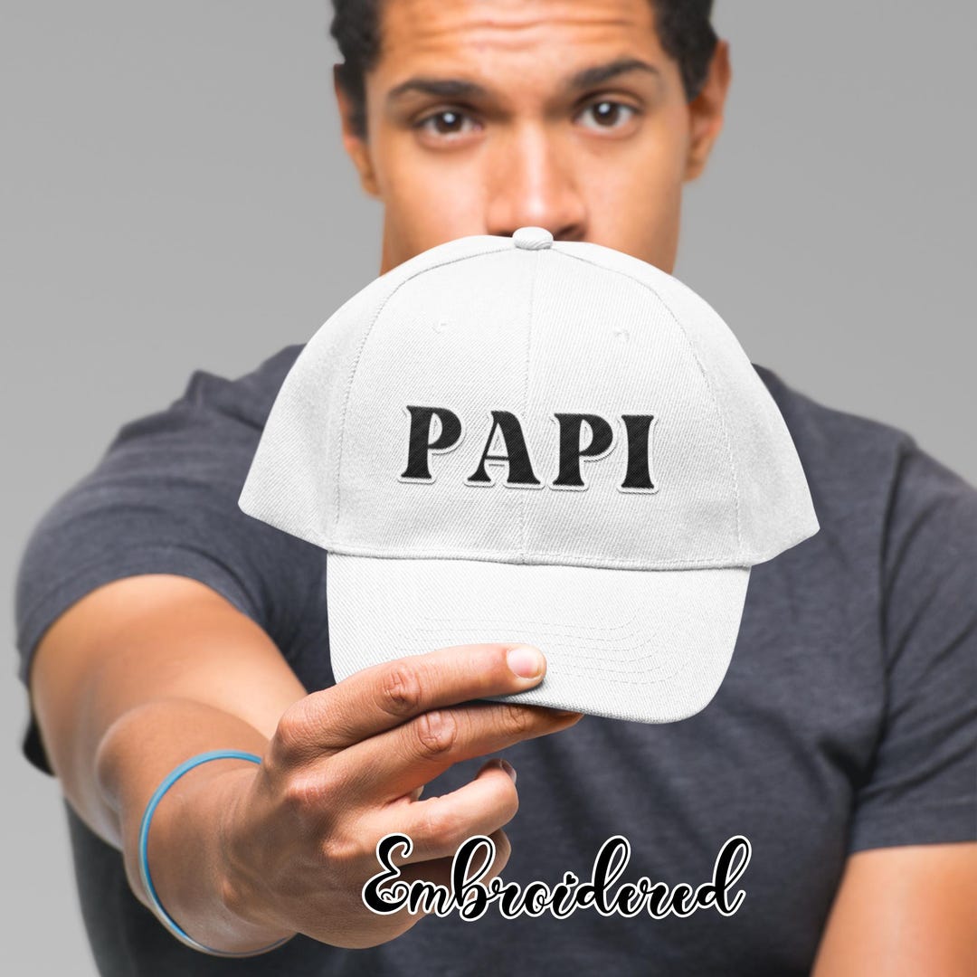 Embroidered PAPI Dad Hat: 100% Cotton, Adjustable Cap - Etsy