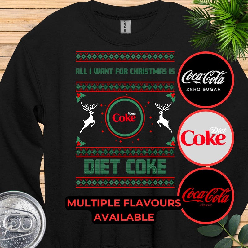 Coke Zero Ugly Christmas Sweater - Etsy Canada