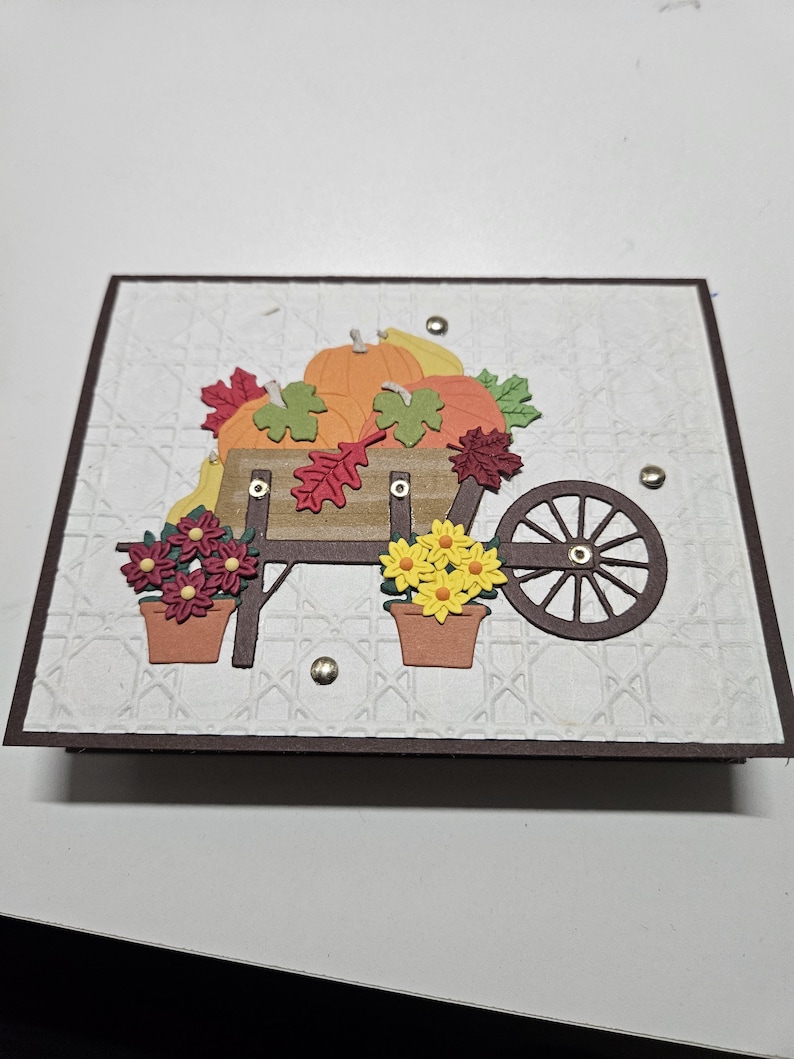 Card: Fall Cart - Etsy