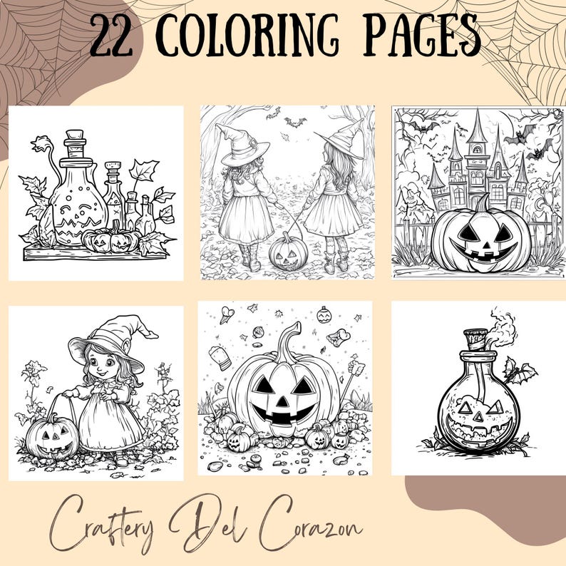 22 Halloween Coloring Pages ,printable Halloween Coloring Sheets ...