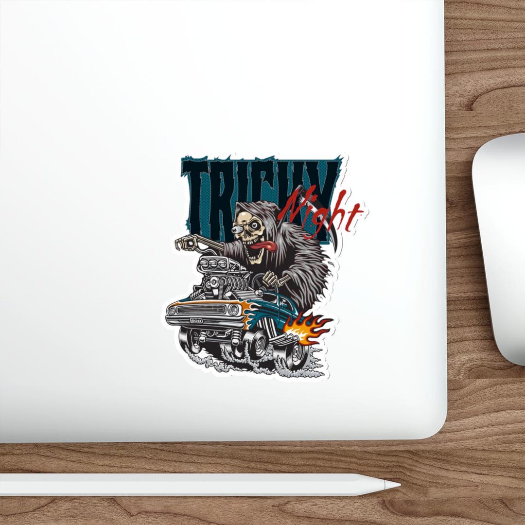 Tricky Night Halloween Die-cut Stickers - Etsy