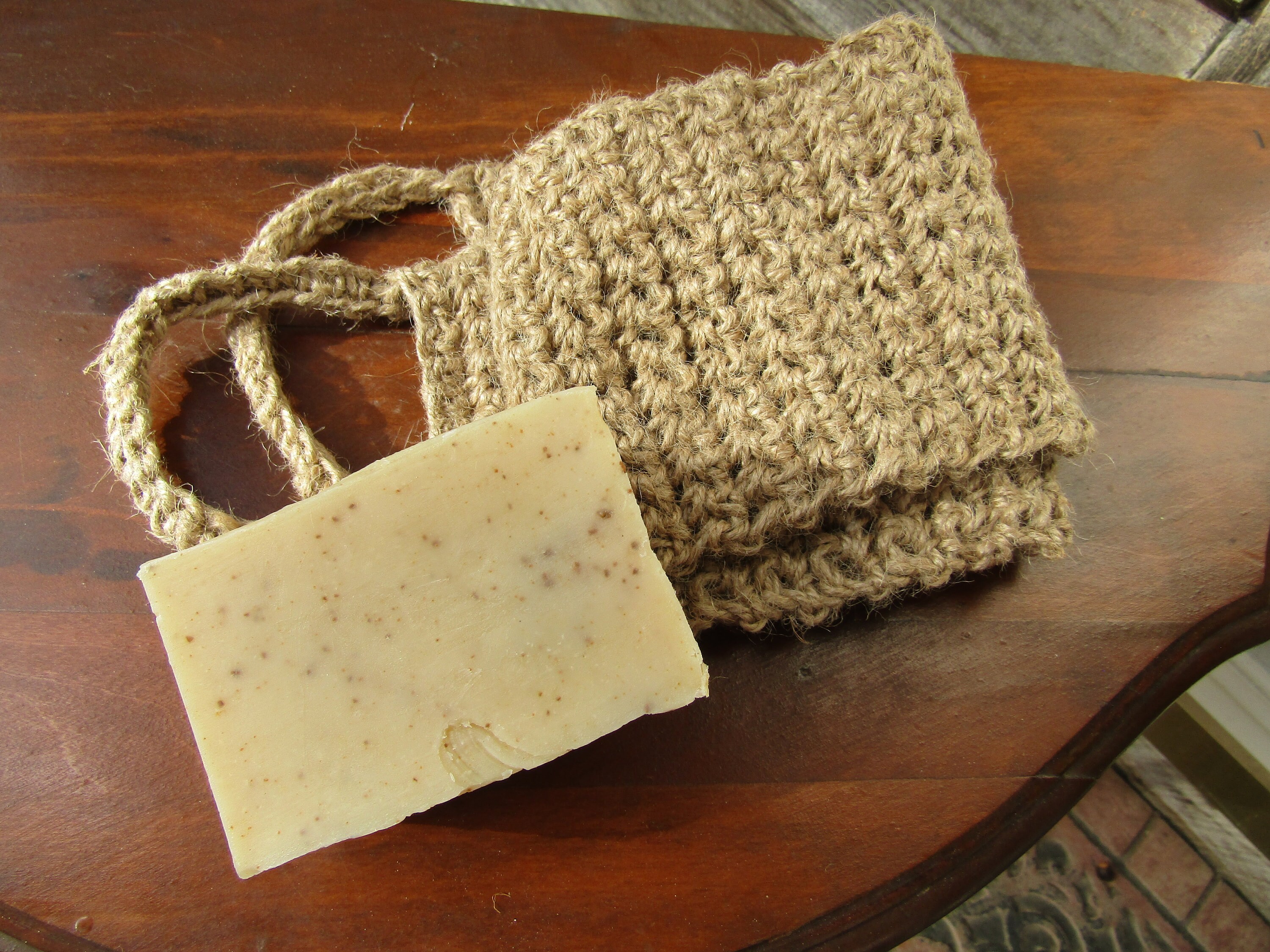 Natural Hemp Exfoliating Back Scrubber & Soap Set - Etsy