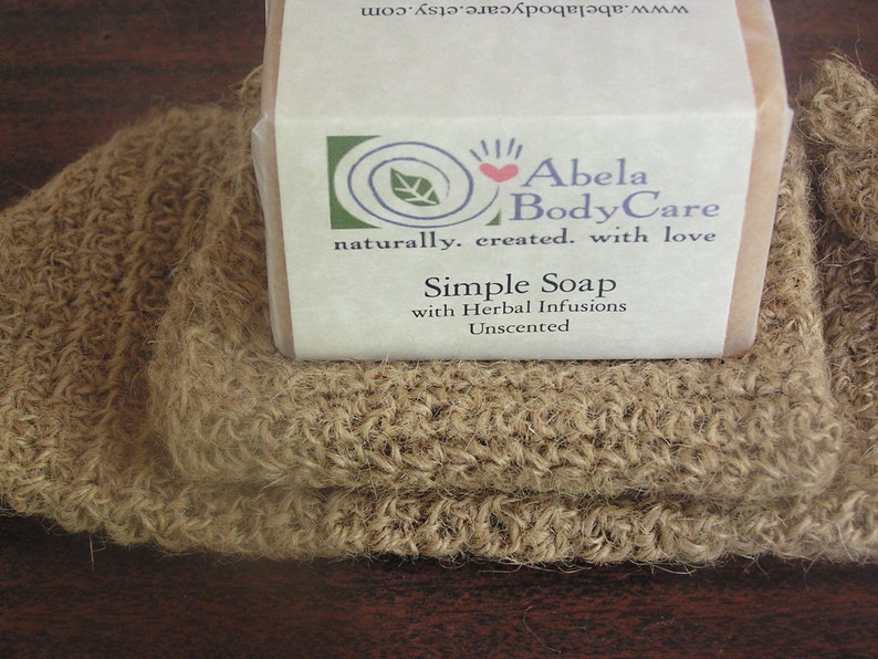 Natural Hemp Wash Cloth With Soap Set - Etsy