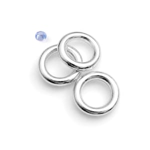 8mm Silver Plated Soldered Closed Jump Rings 1.5mm Jewellery Findings ...