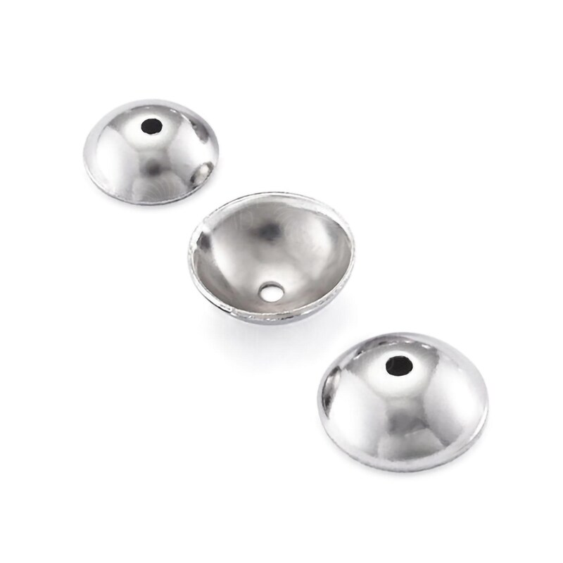 Bead Caps Silver 6mm - Etsy UK