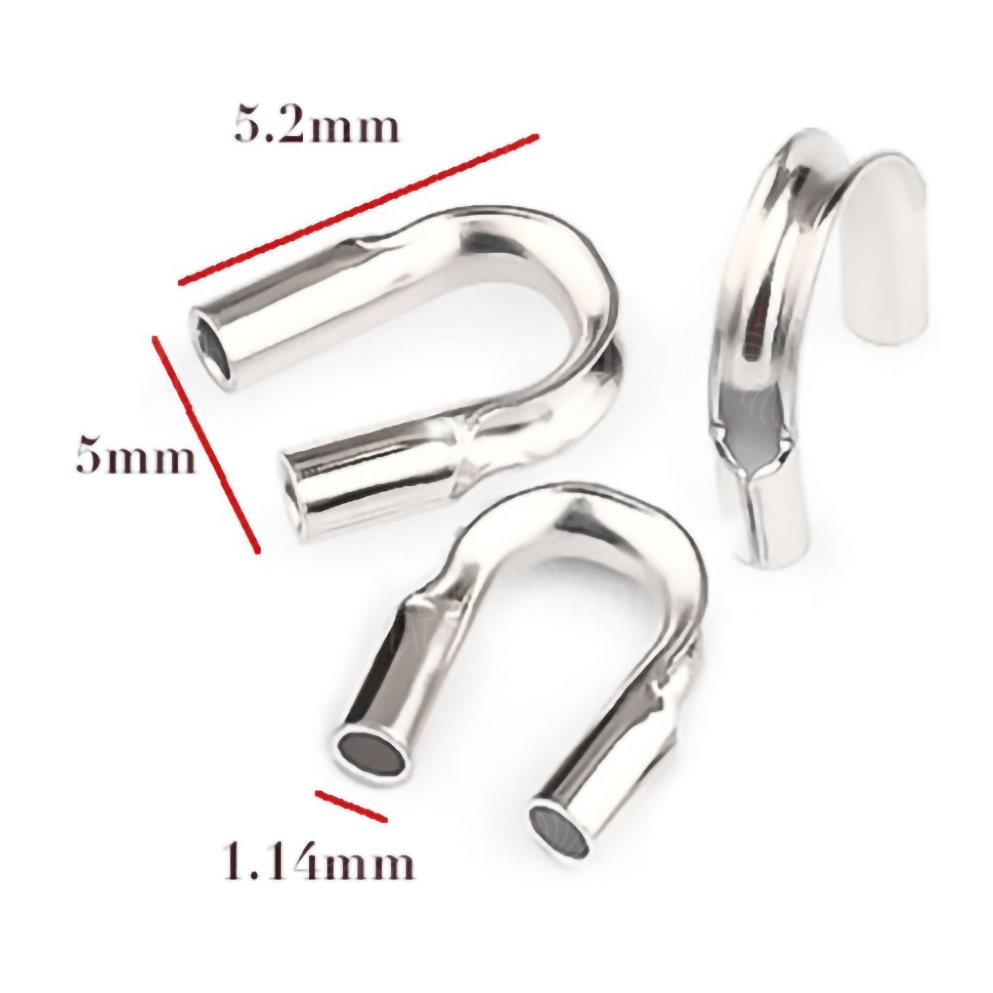 925 Sterling Silver Wire Guardian Ø0.56 Ø1.14 Cord Protector for ...