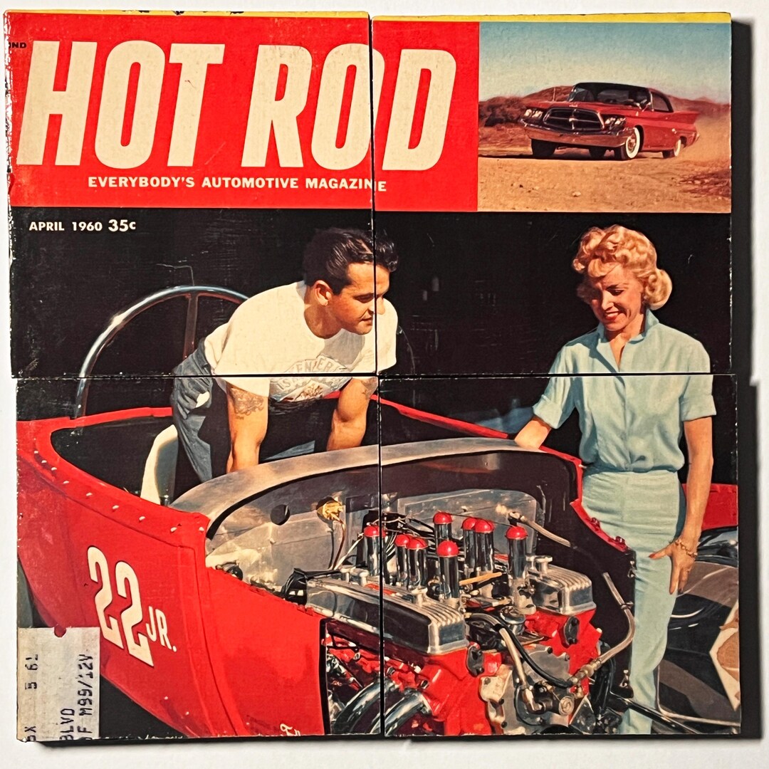 Hot Rod Magazine Cover as Drink Coasters 1929 Ford 22 Jr. Tony Nancy ...
