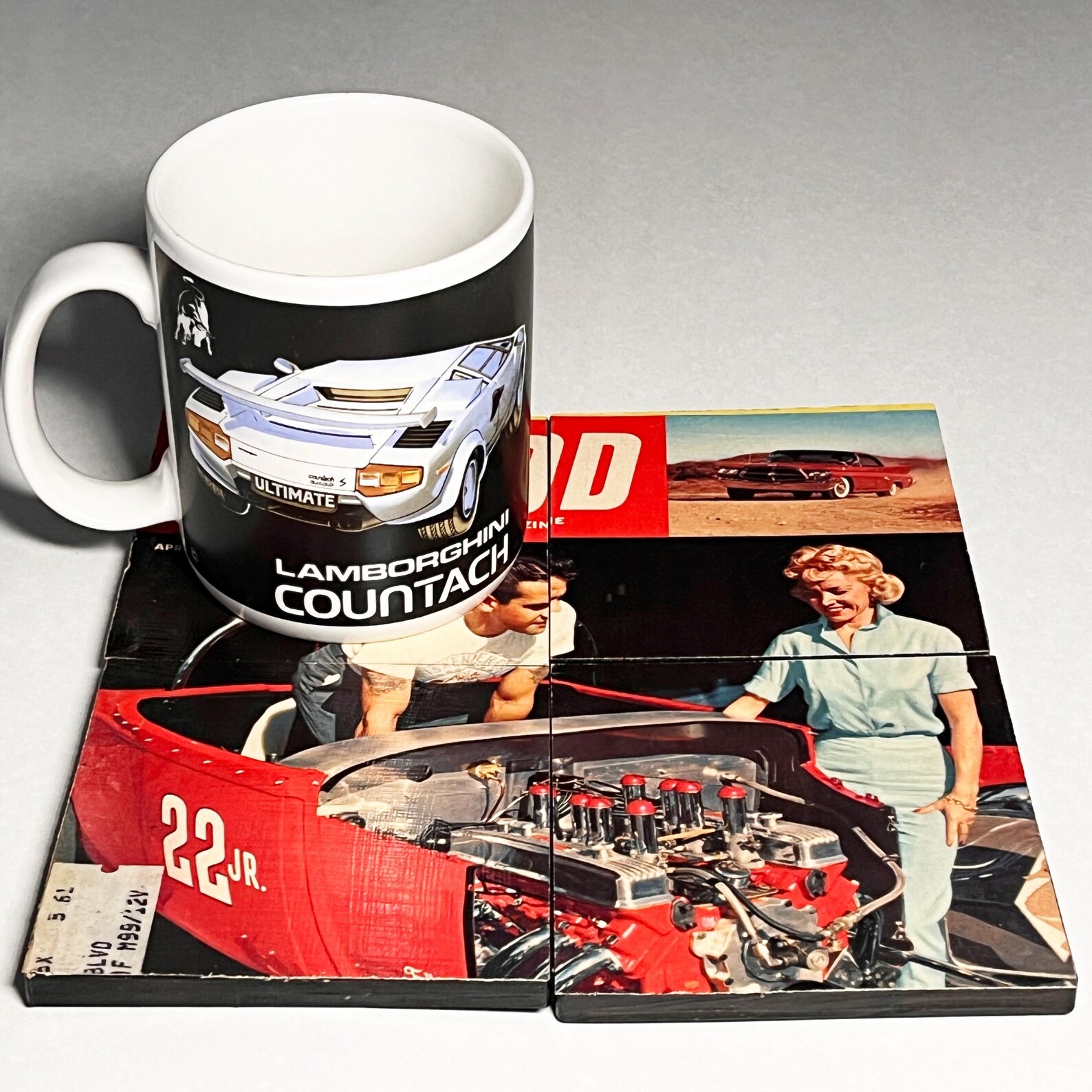 Hot Rod Magazine Cover as Drink Coasters 1929 Ford 22 Jr. Tony Nancy ...