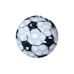 20mm Rhinestone Soccer Ball Bubblegum Beads, 20mm Chunky Acrylic Bubble ...