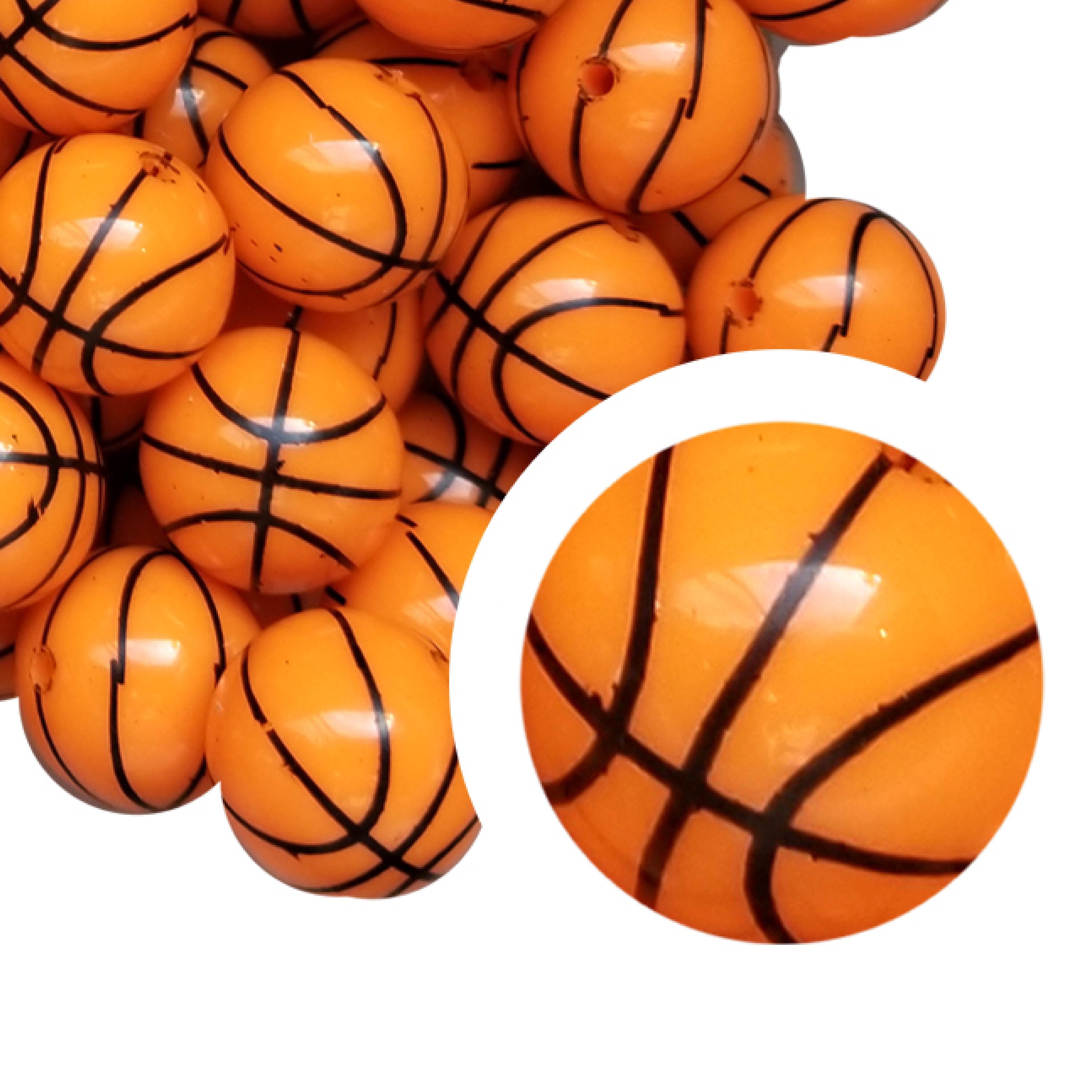 BASKETBALL Bubblegum Beads 20mm Chunky Acrylic Bubble Gum | Etsy
