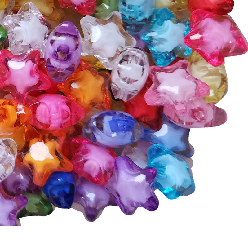 Acrylic Star Shaped Beads - Etsy