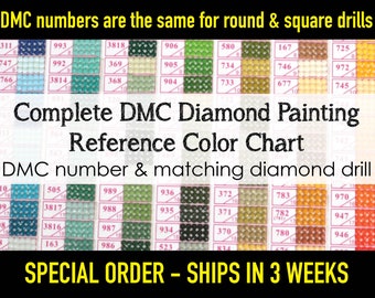 Diamond Dotz Color Chart - Etsy Finland