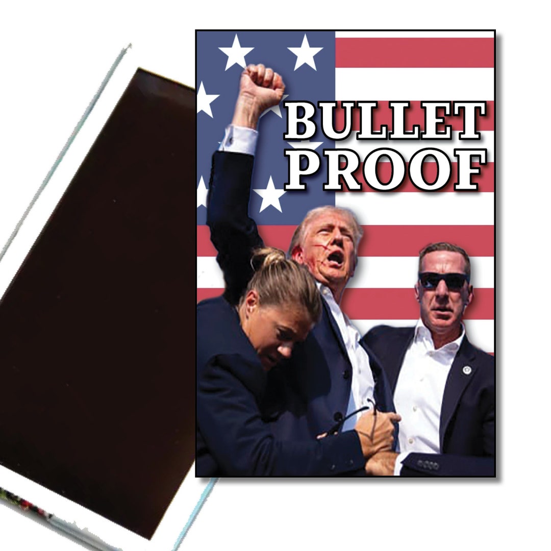 TRUMP BULLETPROOF 2.5 X 3.5 Magnets Refrigerator Magnets Novelty ...