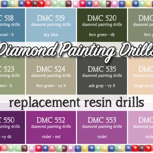 170 Pcs Replacement Resin Diamond Drills Diamond Painting Kits Square ...