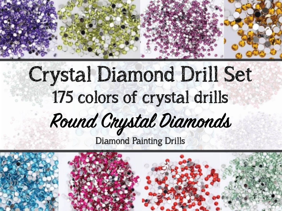 175 Colors Complete Crystal Drill Set, 200 Pcs per Color, Crystal ...
