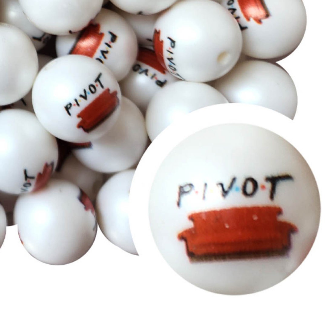 20mm Pivot Couch Bubblegum Beads, 20mm Chunky Acrylic Bubble Gum Beads ...