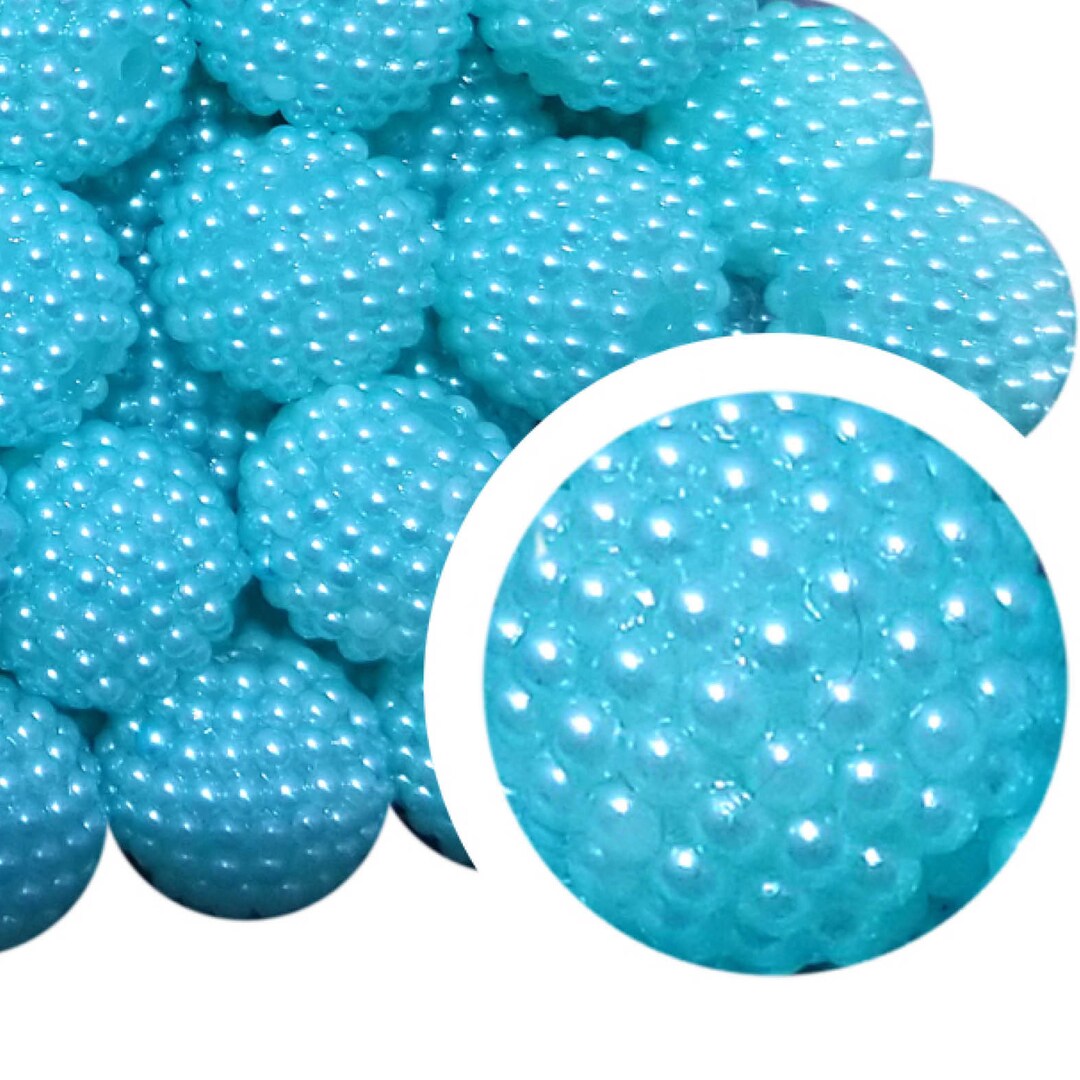 20mm Blue Berry Bubblegum Beads, 20mm Chunky Acrylic Bubble Gum Beads ...