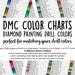 PRINTABLE PDF Diamond Dotz to DMC Colors Conversion Charts Diamond ...
