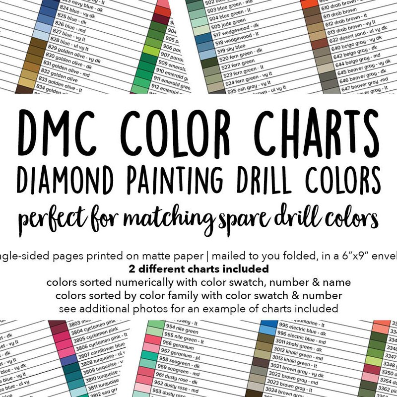 Paint Color Charts - Etsy