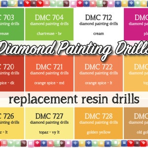 170 Pcs Replacement Resin Diamond Drills Diamond Painting Kits Square ...