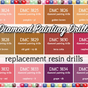 170 Pcs Replacement Resin Diamond Drills Diamond Painting Kits Square ...